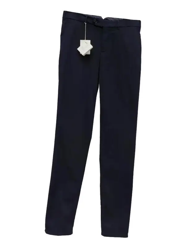 Brunello Cucinelli Gabardine Trousers - Blue