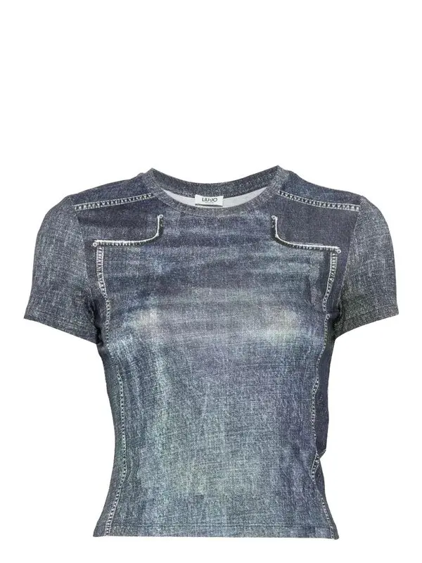 Liu Jo Short Sleeve Crewneck T-shirt - Blue