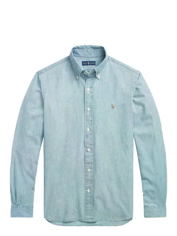 Polo Ralph Lauren Logo-embroidered Button-down Shirt - Blue
