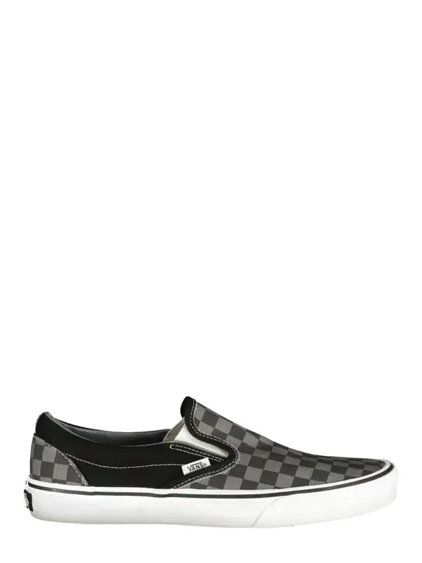 VANS Checkerboard Slip-on Sneakers - Black
