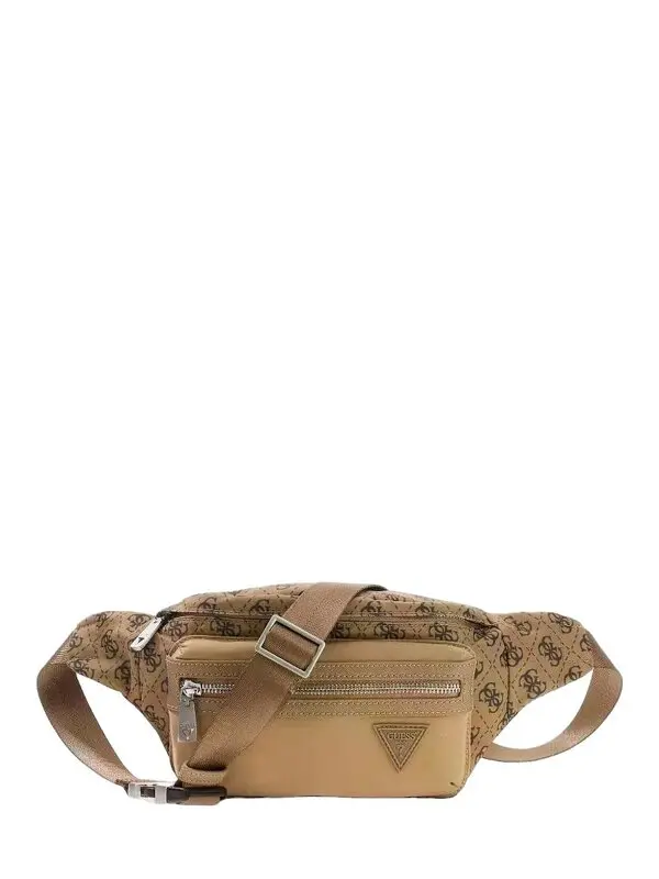 Guess Berlin 4g Logo Print Belt Bag - Neutrals