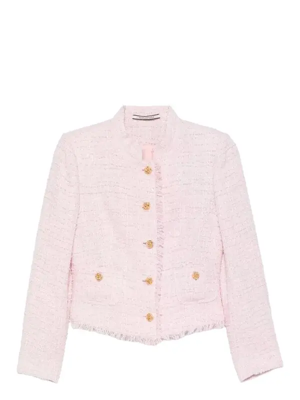 Tagliatore Jaqueline Buttoned Long-sleeve Jacket - Pink