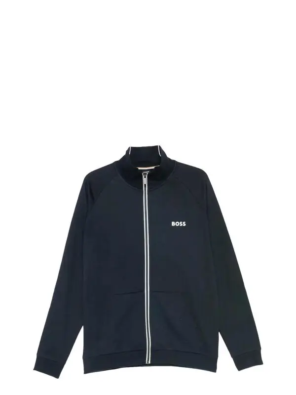 BOSS Authentic Zip-up Logo Sweatshirt - Blue