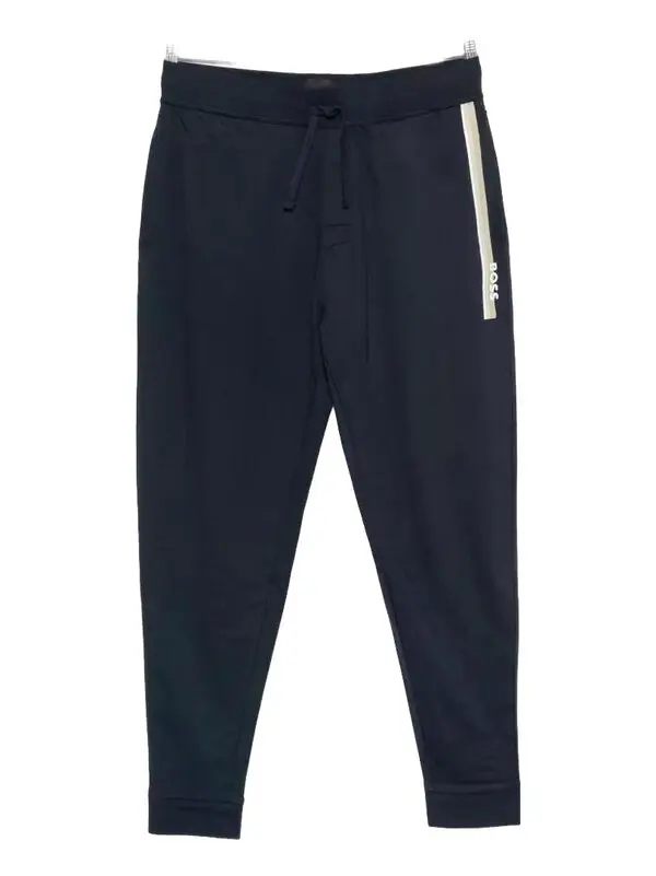 BOSS Authentic Logo-print Side-stripe Track Pants - Blue