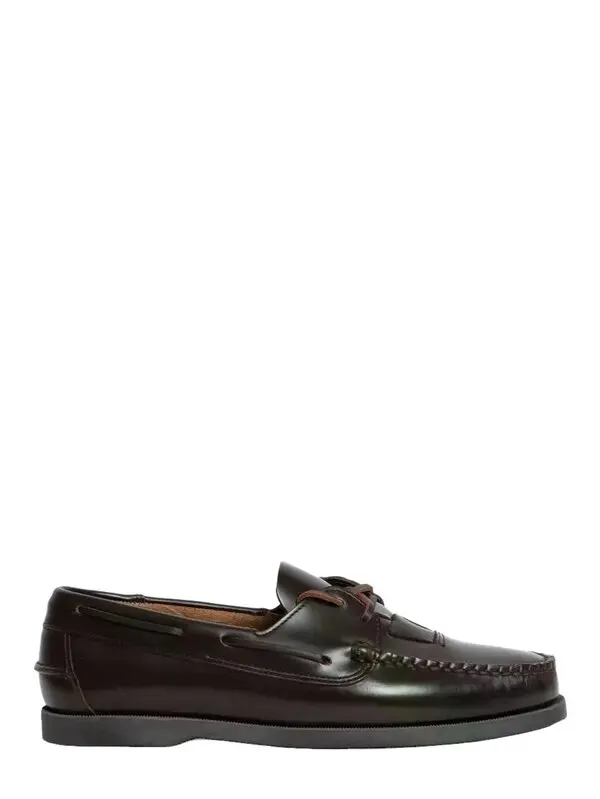 Hereu Nautic Lace-up Loafers - Brown