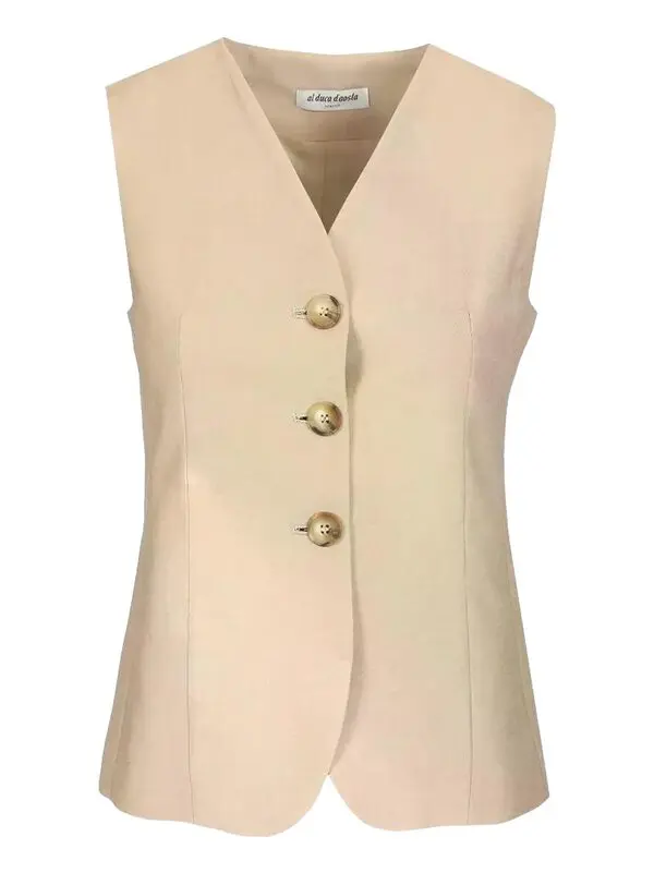 AL DUCA D’AOSTA 1902 Twill Waistcoat - Neutrals