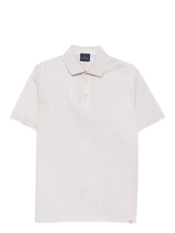 Paul & Shark Contrast-trim Short-sleeve Polo Shirt - Neutrals
