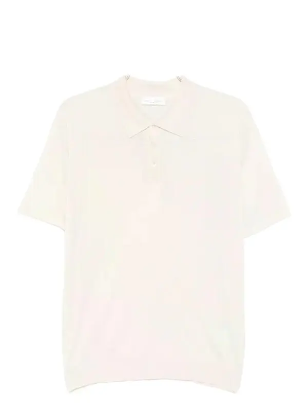 ROBERTO COLLINA Short-sleeve Polo Shirt - Neutrals