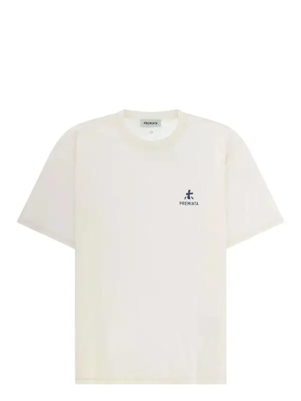 Premiata Logo-print T-shirt - Neutrals