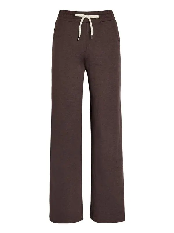 Vuori Halo Essential Jersey Wide Leg Sweatpants - Mauve