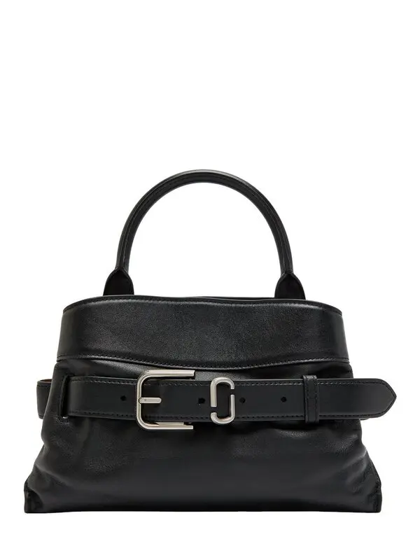 Marc Jacobs Satchel Small Leather Satchel Bag - Black