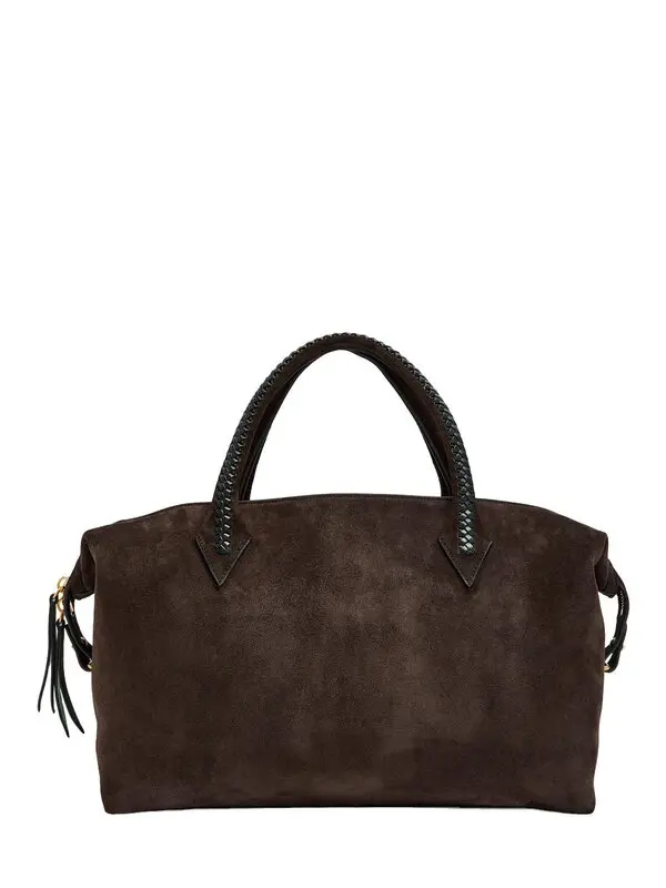 METIER Vérité City Suede Tote Bag - Chocolate
