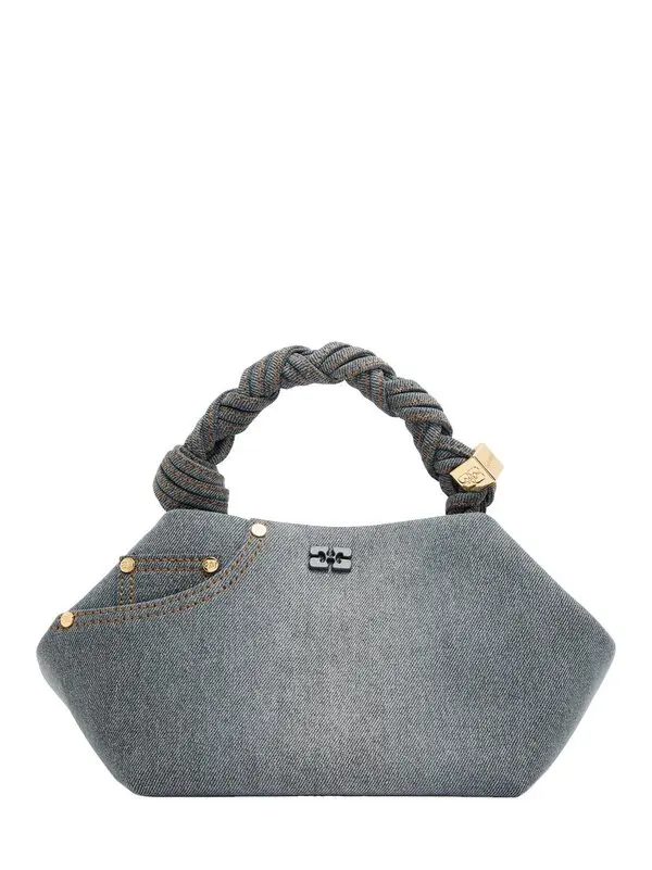 GANNI Bou Small Top Handle Bag - Denim