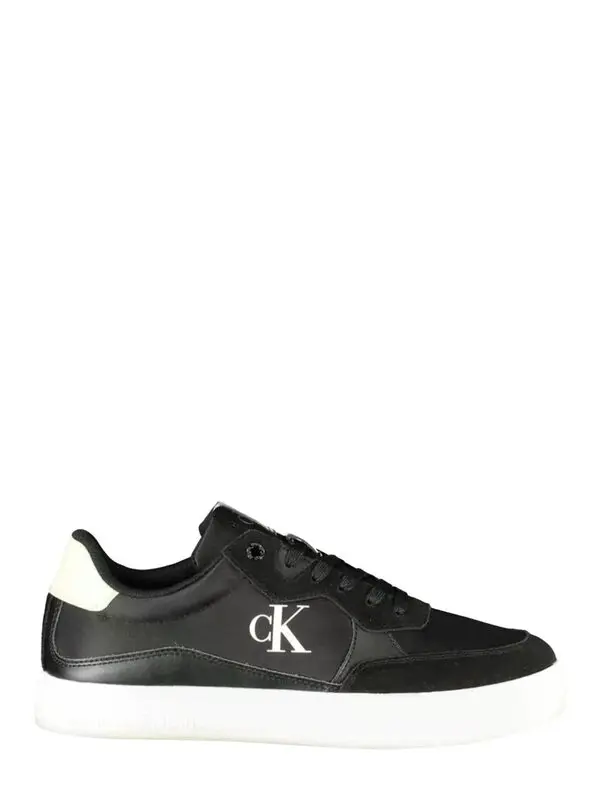 Calvin Klein Print Panelled Sneakers - Black