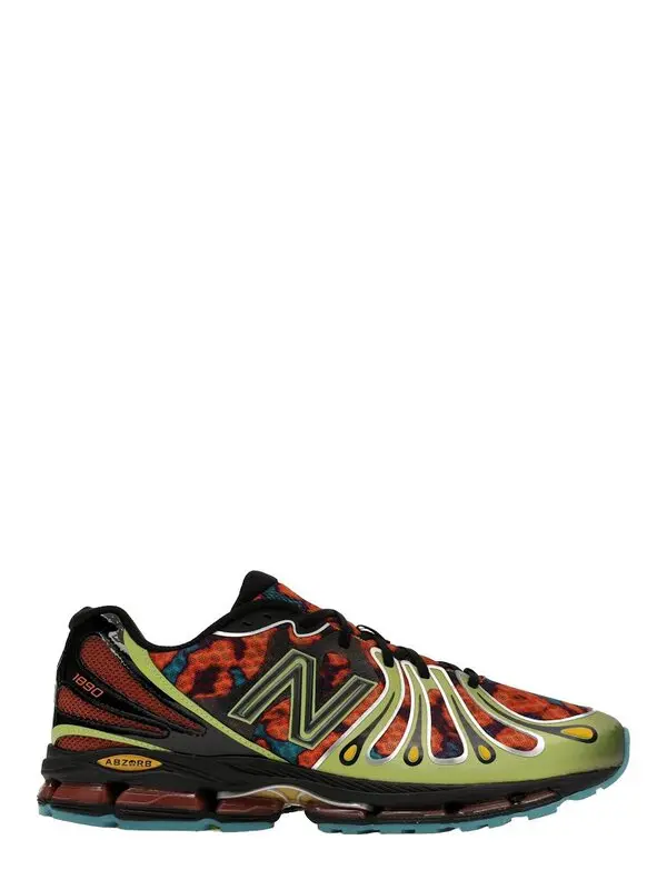 NEW BALANCE 1890 Joe Freshgoods "cut The Check" Sneakers - Red/blue/pale Lime Green
