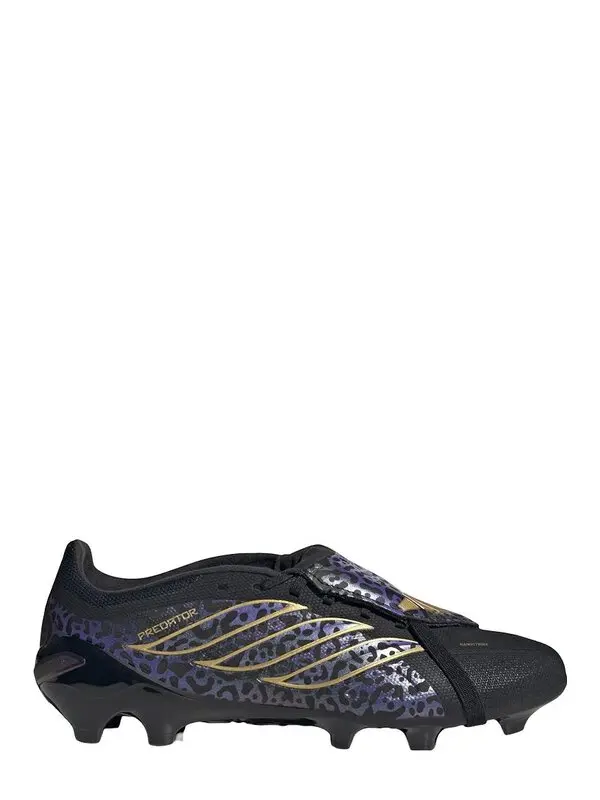Adidas Predator League Foldover Tongue Fg Football Cleats - Core Black/gold Metallic