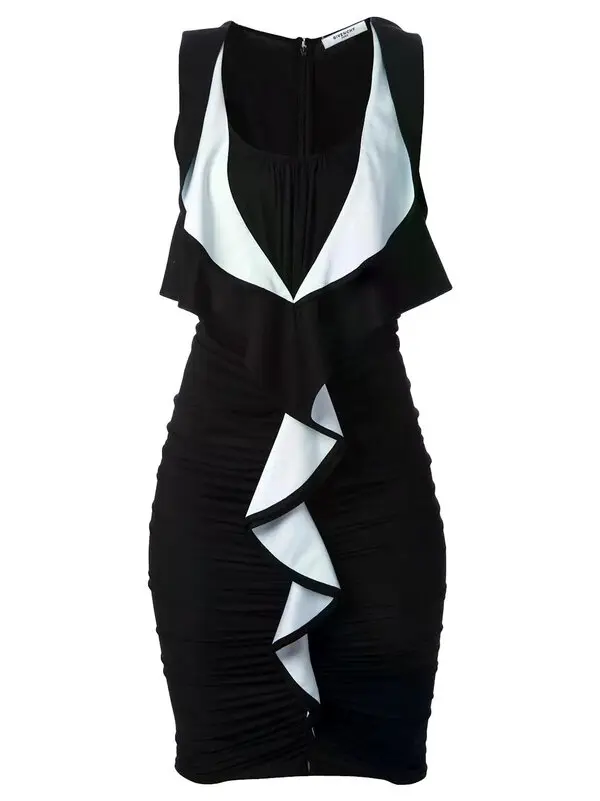 Givenchy Silk Blend Ruffled Dress - Black