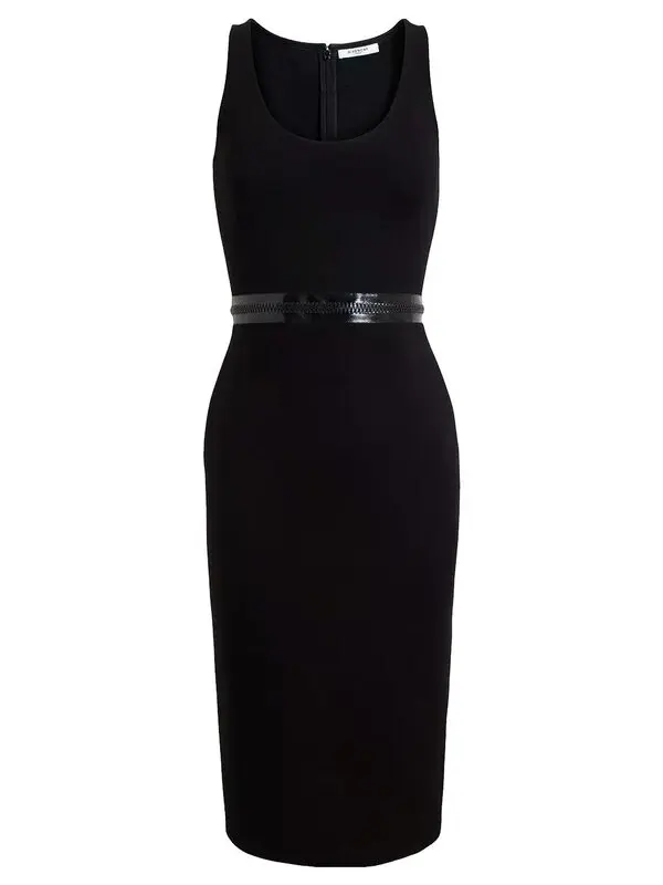 Givenchy Zip Detail Pencil Dress - Black