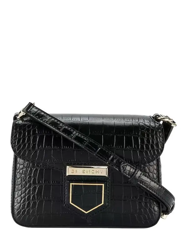 Givenchy Croc Nobile Mini Crossbody Bag - Black