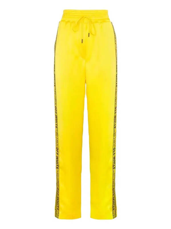 Off-White Industrial Logo Striped Track Pants - Yellow
