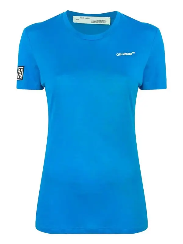 Off-White Logo Print T-shirt - Blue