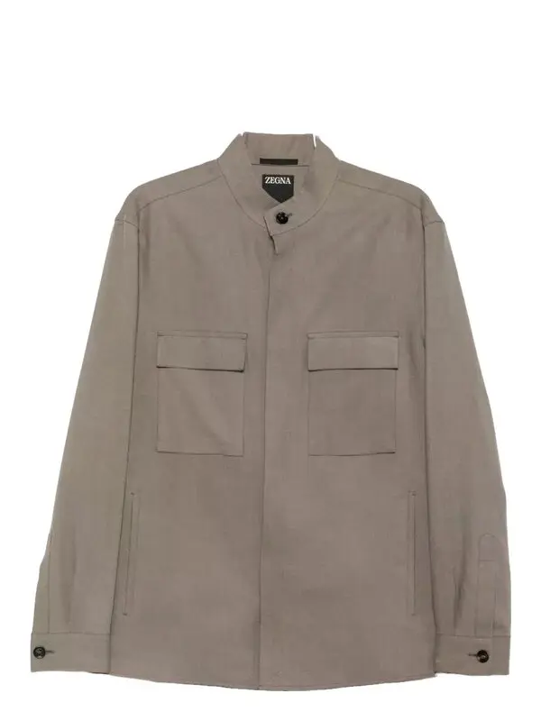 Zegna Buttoned Overshirt - Green