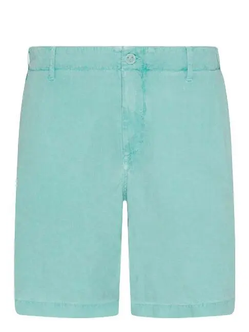 Vilebrequin Mineral Dye Linen Bermuda Shorts - Green