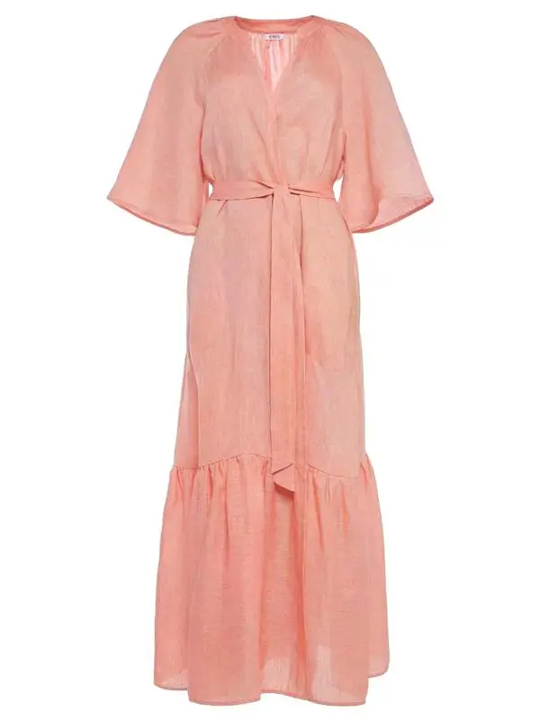 ERES Audacieuse Tiered Maxi Dress - Orange