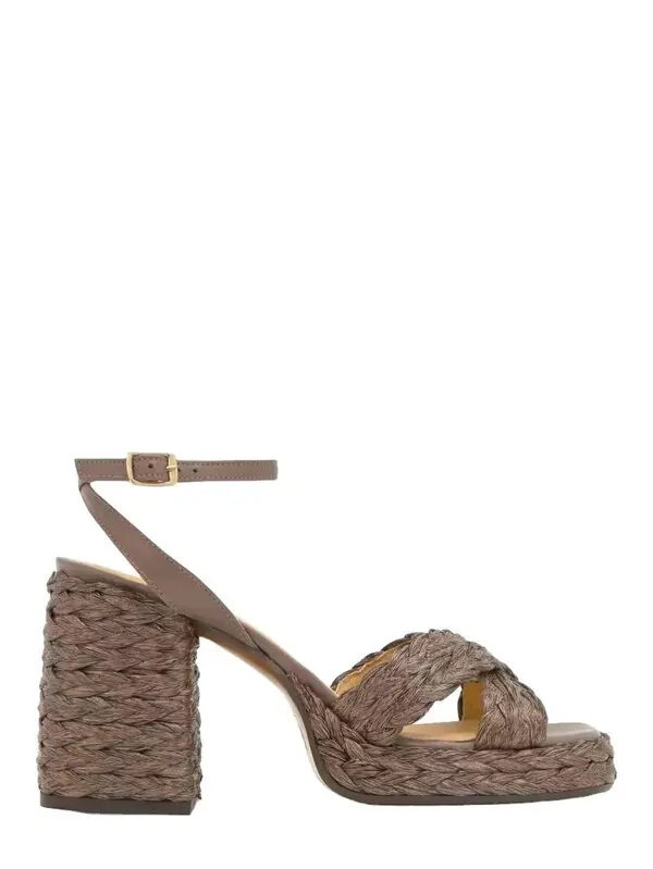 CastaÑer Valerietta Braided Platform Sandals - Brown