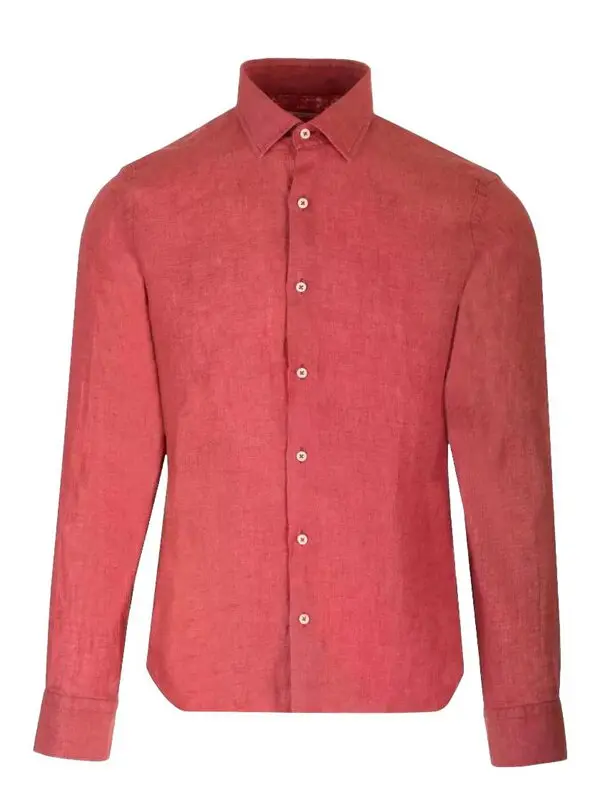 AL DUCA D’AOSTA 1902 Slim-fit Washed-linen Shirt - Red