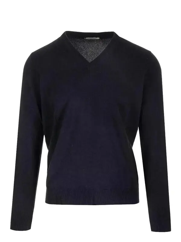 AL DUCA D’AOSTA 1902 V-neck Pullover Sweater - Blue