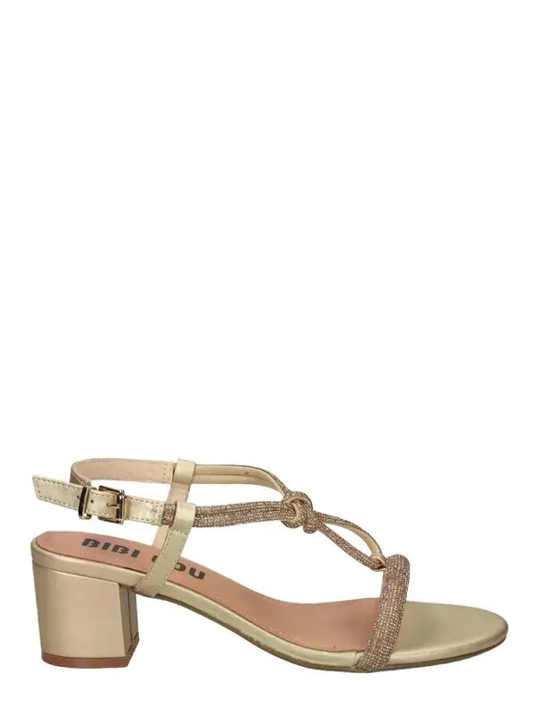 BIBI LOU Embellished Strappy Sandals - Gold
