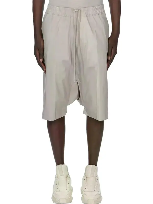Rick Owens Dropped Crotch Drawstring Trousers - Neutrals