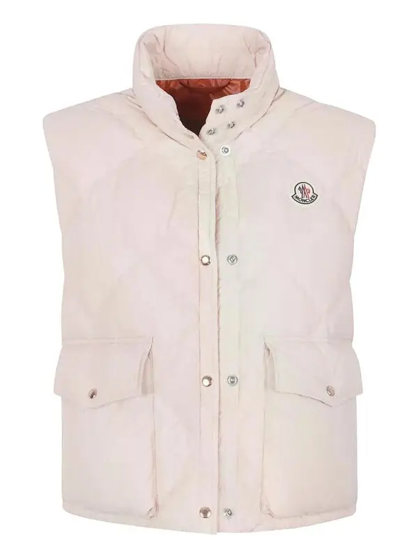 Moncler Diamond-quilted Vest - Pink
