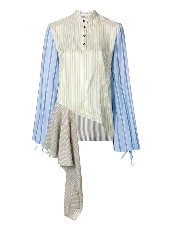 JW Anderson Asymmetric Ruffle Blouse - Multicolour