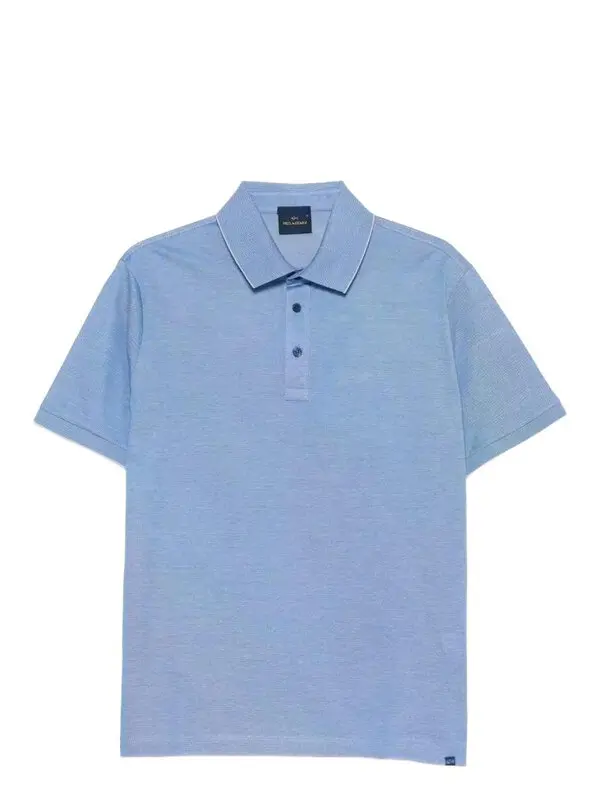 Paul & Shark Piqué Short-sleeve Polo Shirt - Blue