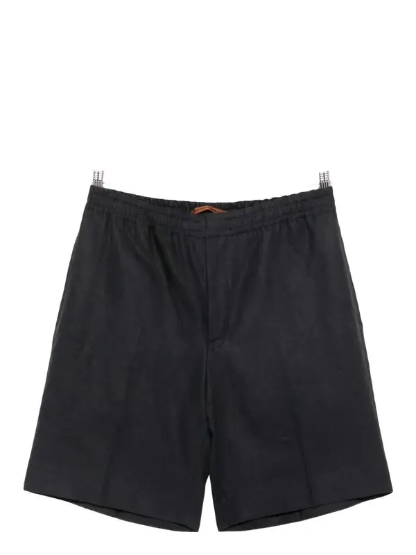 Zegna Elasticated Waistband Shorts - Black