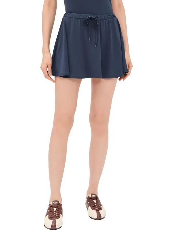 Beyond Yoga Sport Active Drawstring Miniskort - Nocturnal Navy