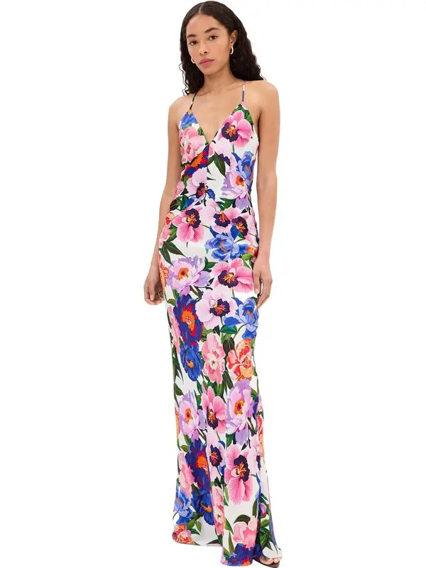 Borgo De Nor Floral Print Maxi Dress - Floral Candy