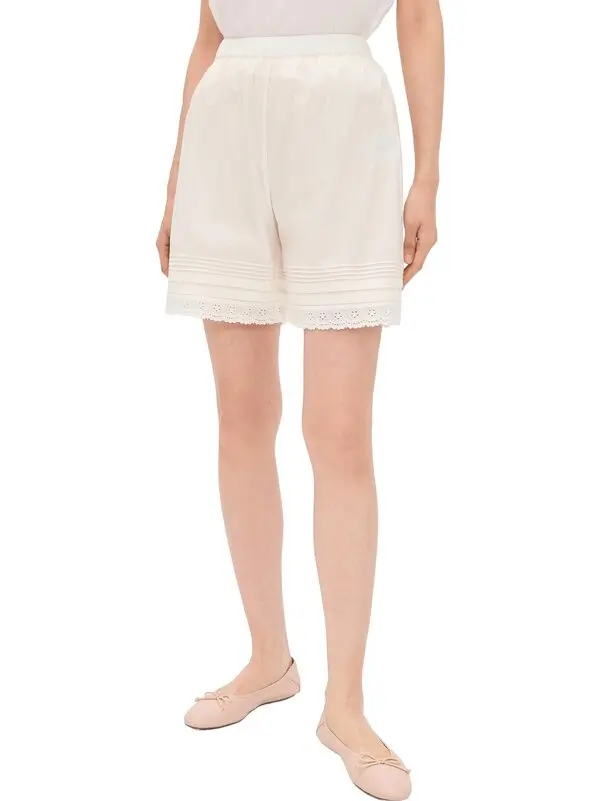 Faithfull The Brand Filomena Shorts - Fiore Lace White