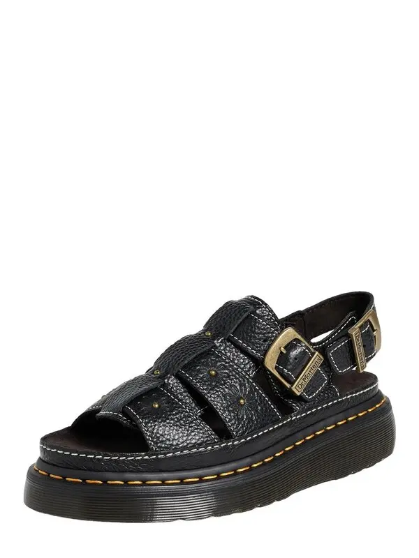 Dr. Martens Wrenlie Open Fisherman Sandals - Black