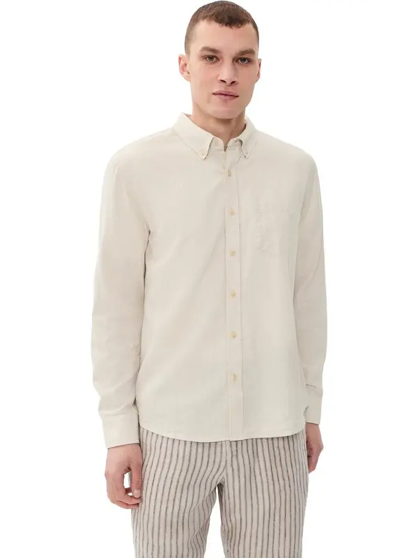 Marine Layer Better Than Linen Shirt - Flax