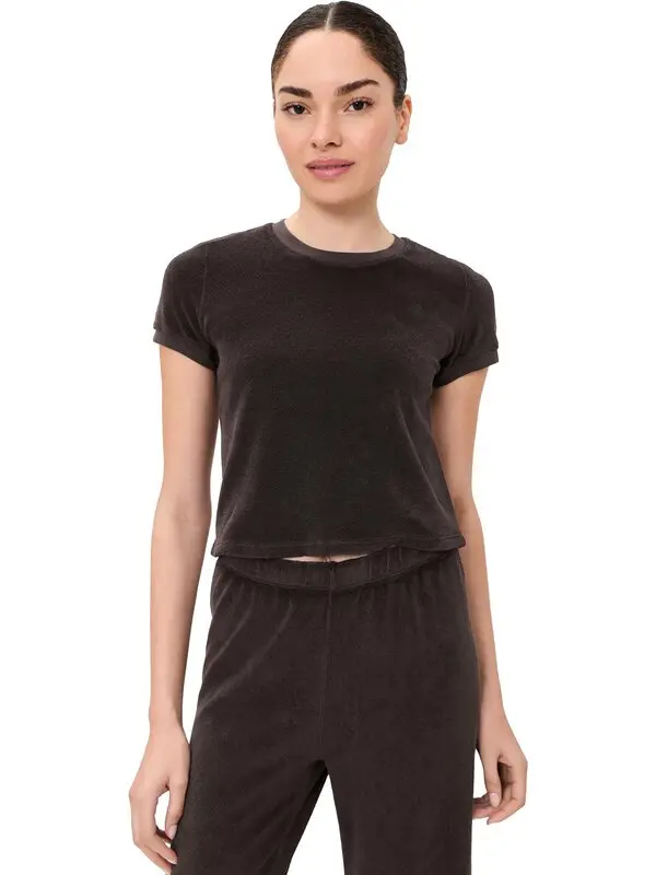 Suzie Kondi Carpi Terry Cloth T-shirt - Truffle