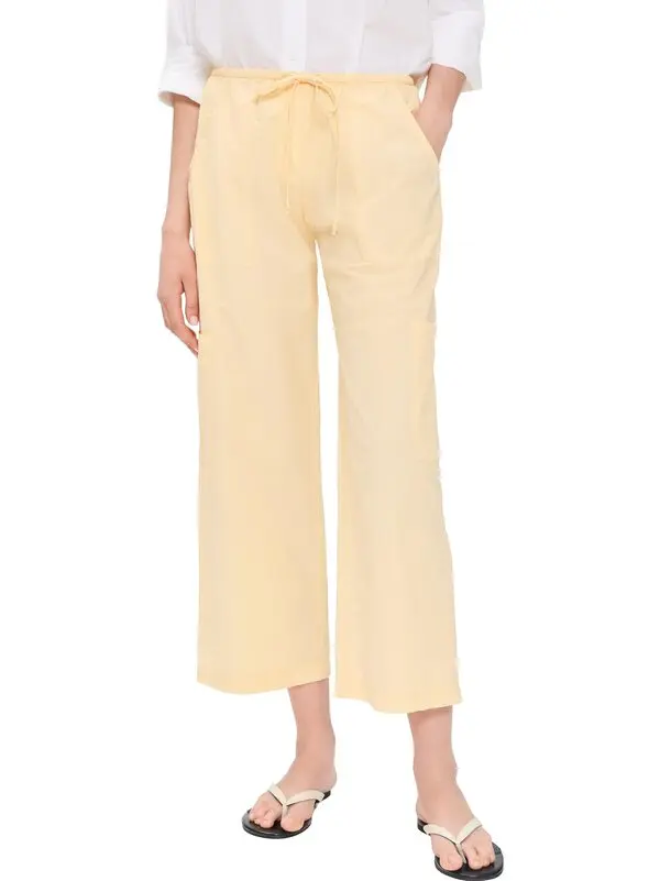 Donni. Pop Drawstring Cargo Pants - Butter