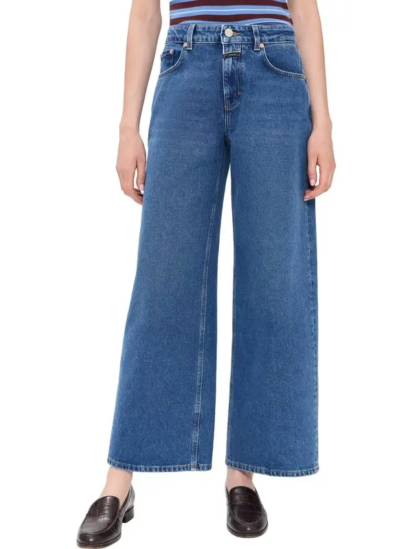 Closed Jayla Wide Leg Jeans - Mid Blue