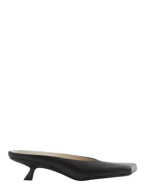 MUGLER Square-toe Mules - Black