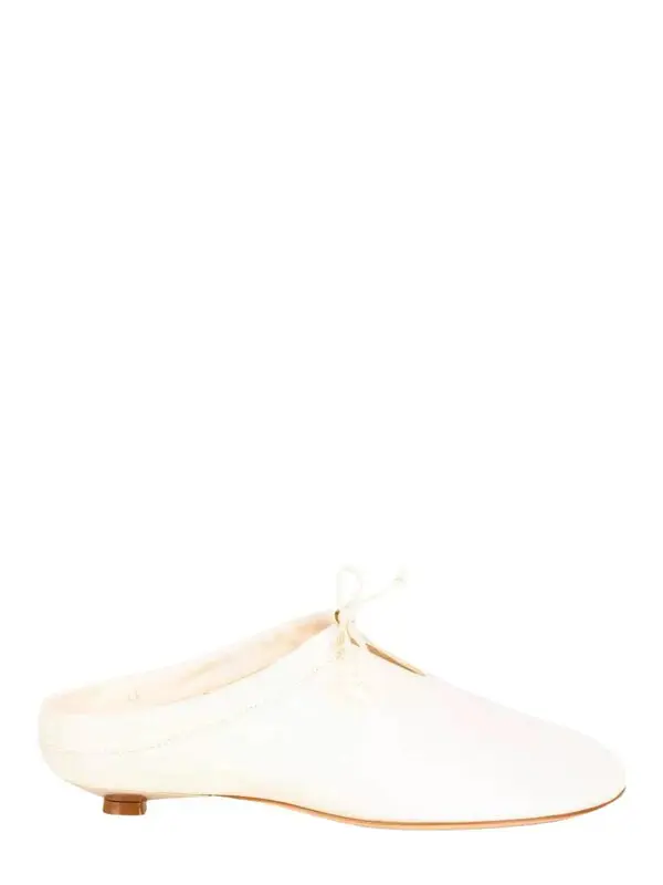 Agl Beige Calfskin Easy Leather Mules - Neutrals