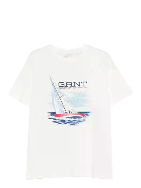 Gant Graphic-print T-shirt - White