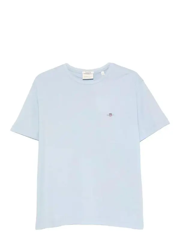 Gant Logo-embroidered T-shirt - Blue