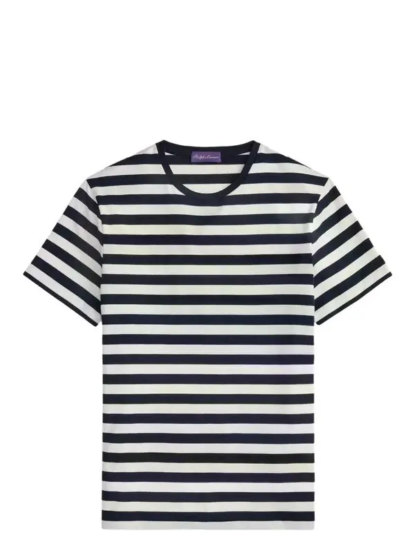 Ralph Lauren Purple Label Horizontal-striped T-shirt - Blue